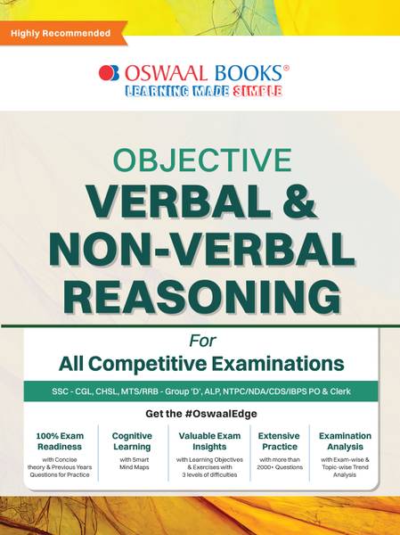 Oswaal Objective Verbal & Non-Verbal, Reasoning for all Competitive ... Oswaal Objective Verbal & Non-Verbal, Reasoning for all Competitive ...