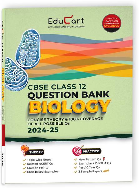 Educart CBSE Question Bank Class 12 Biology 2024-25 - Price History