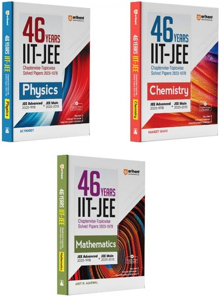 Arihant 46 Years Physics, Chemistry, Mathematics Chapterwise Topicwise ...