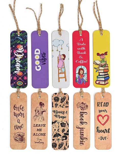 GIFT KYA DE Bookmarks Set of 10 Creative Bookmarks Combo for Book ...