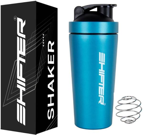SHIFTER Gym Shaker Stainless Steel Bottle for Protein Shake 100% ...