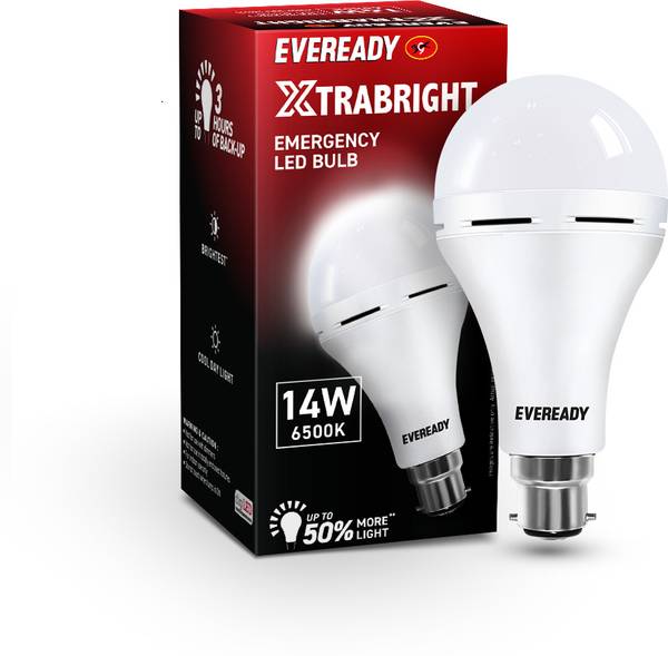 EVEREADY 14W B22 WHITE EMERGENCY LED BULB PACK OF-01 3 hrs Bulb ...