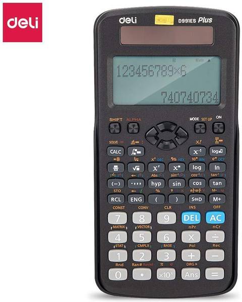 Deli Scientific Calculator 3 Year Warranty 417 Function Textbook Display ANS Function Auto ...