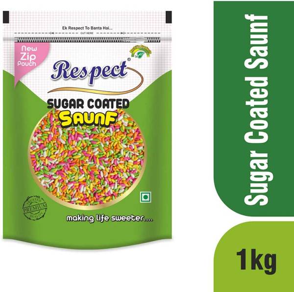 RESPECT Sugar Coated Saunf 1kg | Fennel Seeds, Mukhwash, Sweet Mouth ...