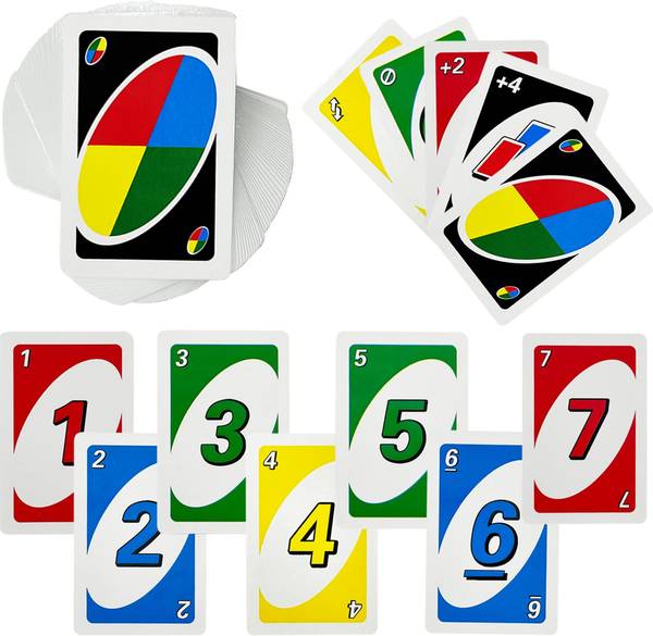 TOYRIX Board Games UNO Playing Cards Table Classic Family Party ...