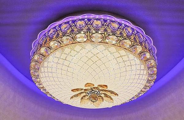 ORAB Crystal Ceiling Round Light and Modern LED Chandelier light 12 ...