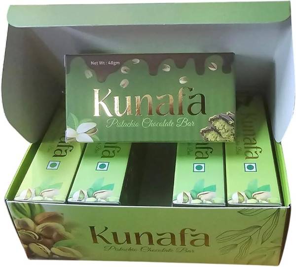 kunafa Pistachio Chocolate Bar | Traditional Middle Eastern Chocolate ...