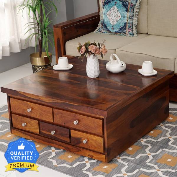Allie Wood Sheesham Solid Wood Coffee Table - Price History