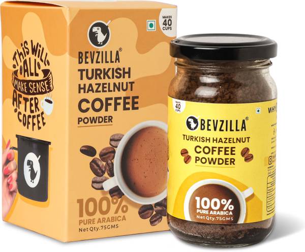 Bevzilla Powder 75 Gms Turkish Hazelnut - Premium Arabica Instant ...