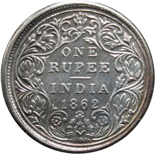 newway 1 Rupee (1862) "Victoria Queen" British India Collectible Old ...