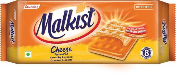 Malkist Cheese Flavoured (family pack) - 144g (Pack of 30) Cream ...
