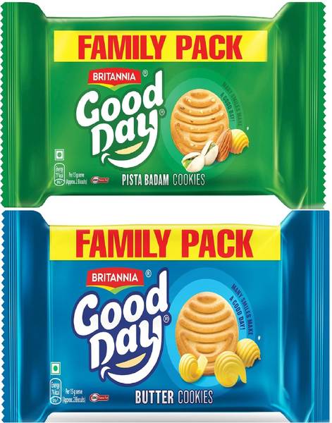 BRITANNIA Good Day Pista Badam & Butter Cookies Bakery Biscuit - Price ...
