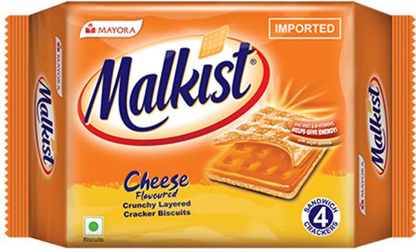 Malkist Cheese Flavoured (Mini pack) - 72g (Pack of 8) Cream Cracker ...