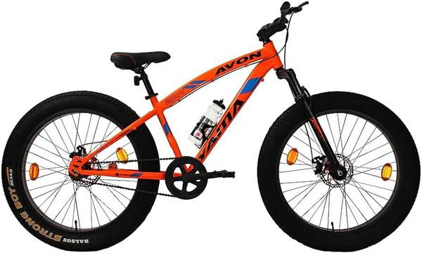 Avon Cycles YAMA |FRONT SUSPENSION| FAT TYRES 26 * 400|Dual Disc Brakes ...