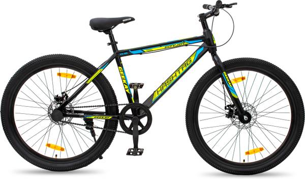 Geekay Hashtag 27.5T Single Speed Cycle with Dual disc Brakes- Black ...