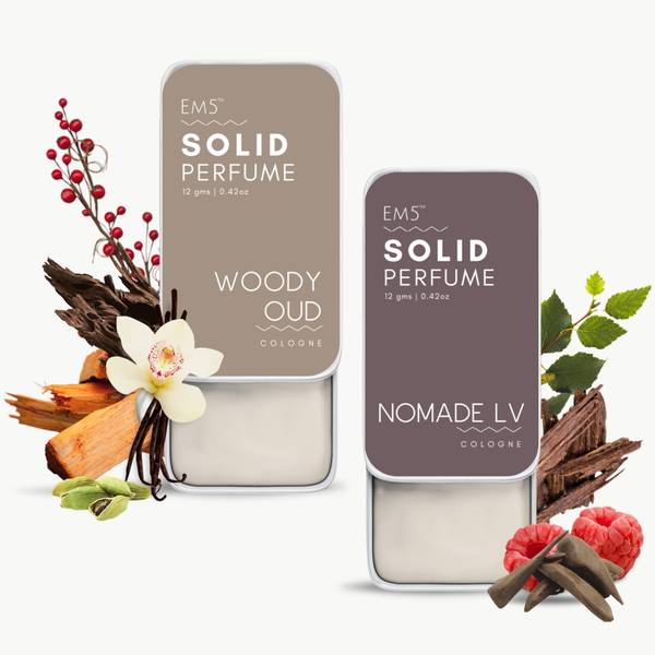 Em5 Woody Oud + Nomade Solid Perfumes With the Goodness of Beeswax ...
