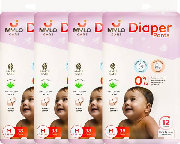 MYLO Baby Diaper Pants | Super Absorbent with Aloe Vera | Leak Proof ...
