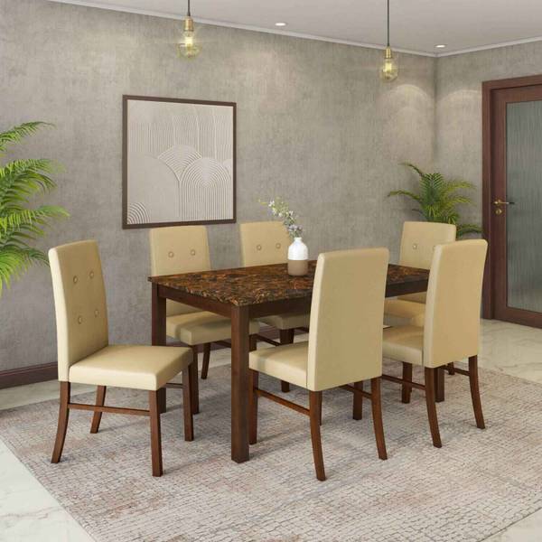 Nilkamal Venice Solid Wood 6 Seater Dining Set - Price History
