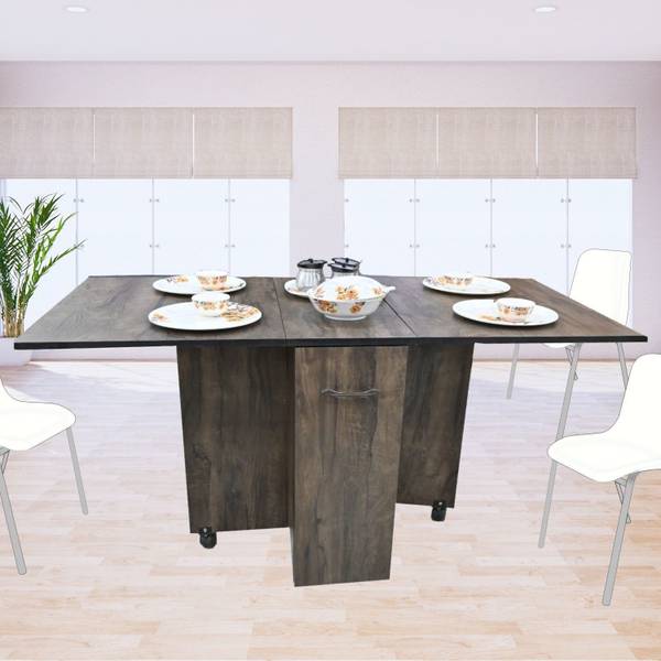 SPECIALITY PANELS "Folding Dining Table" with Big Crockery Pull Out ...