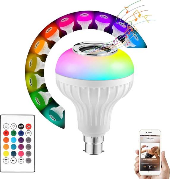 KAVORA 12 Watt RGB B22 Wireless Music Bulb! It comes with a Bluetooth ...