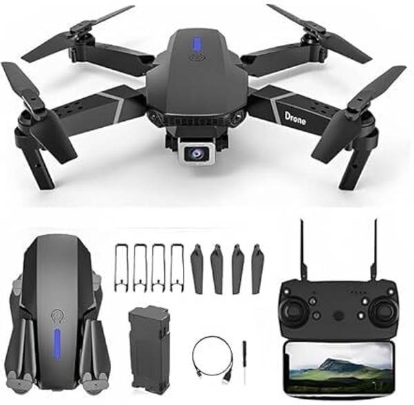 Fun Fusion E88 4K HD Dual Camera with 5G WIFI Wide Angle FPV Real time ...