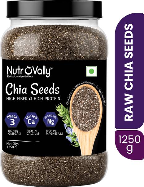 NutroVally Raw Chia Seeds for Weight Loss with Omega 3 , Calcium and ...