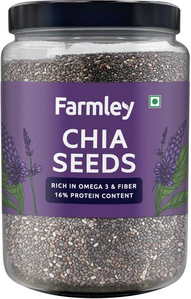 Farmley Premium Natural Chia Seeds Jar 1 kg | Edible Chia Seeds | Rich ...