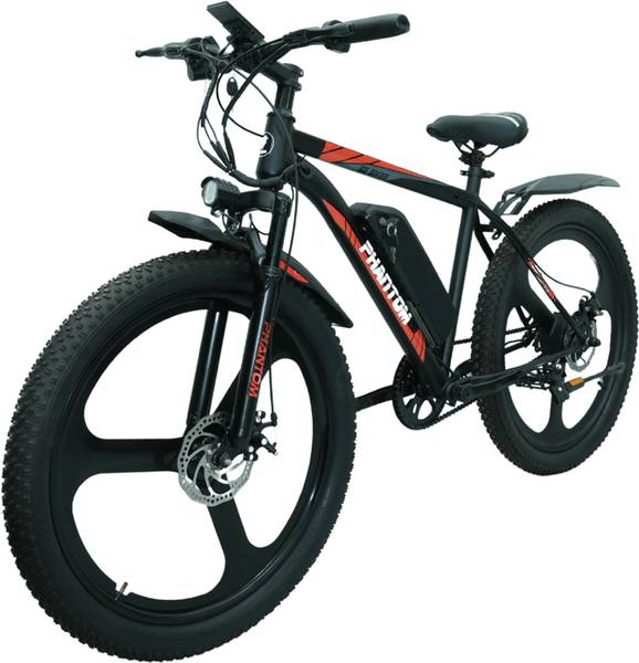 SS Bikes Phantom LR 26T Single Speed Electric Cycle | 36V/10AH Battery ...