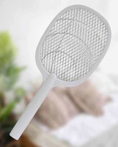 Killato by Weird Wolf Mosquito Bat Racket Rechargeable White Electric ...