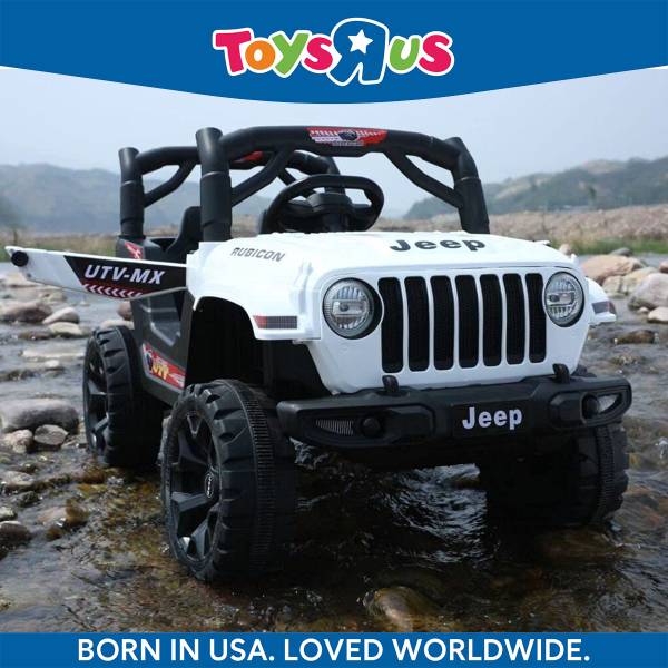 Toys R Us Avigo 908 WHITE battery car for kids Jeep Battery Operated ...