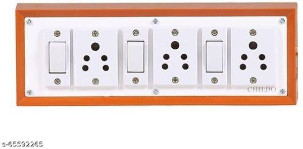 Greenlight Portable PVC Extension Switch Board 3 Switch, 3 Plug , 2 ...