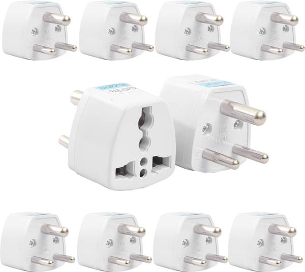 HI-PLASST (10pcs) Type D Adapter, Indian Plug, World to India Universal ...