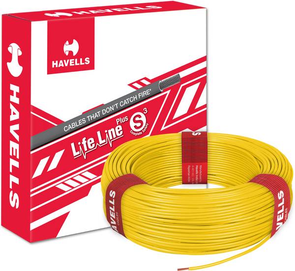 HAVELLS HRFR PVC 1.5 sq/mm Yellow 45 m Wire - Price History