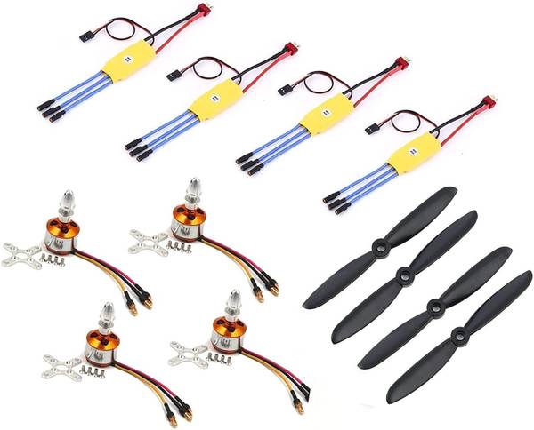 INVENTO 4Pcs 1000KV BLDC Brushless Motor + 30A ESC + 5045 5x4.5 5 inch ...