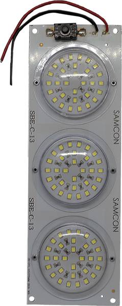 Samcon C-13 12 VOLT 90 SMD 25 WATT LED 3-ROUND REFLECTIVE GLASS PCB ...