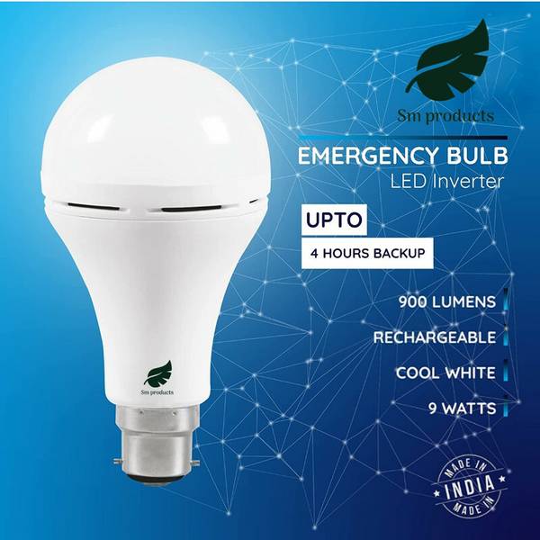 Alfa Bright Inverter emergency bulb pack of 1 12wt up to 4 hrs backup 4 ...