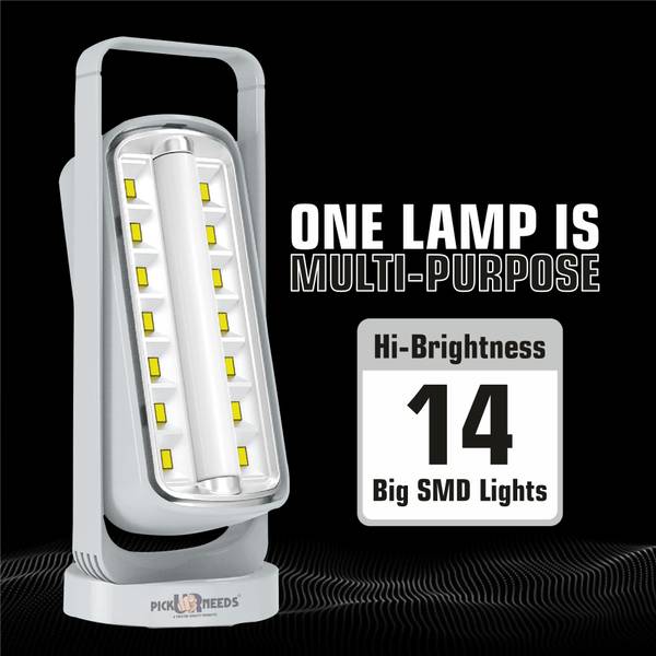 Sunaze 360 Rechargeable Emergency Light With 2 Mode 14 SMD + 1 Tube ...