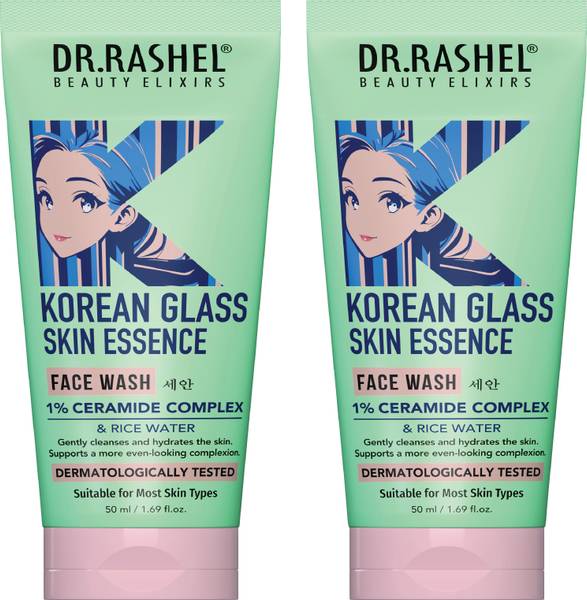 DR.RASHEL Korean Face wash with 1% ceramide and rice water for Glass ...