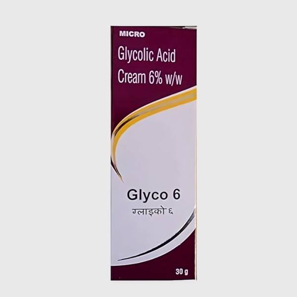 Glyco 6 Glycolic Acid Cream | For Dry Skin, Acne & Hyperpigmentation ...