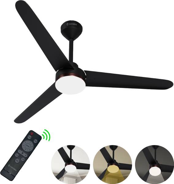 Candes Celestia Fan with Light with 3 colour LED (Warm Yellow, White ...