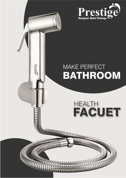 Prestige Aqua High Pressure Health Faucet with 1 mtr Flexible SS Tube ...
