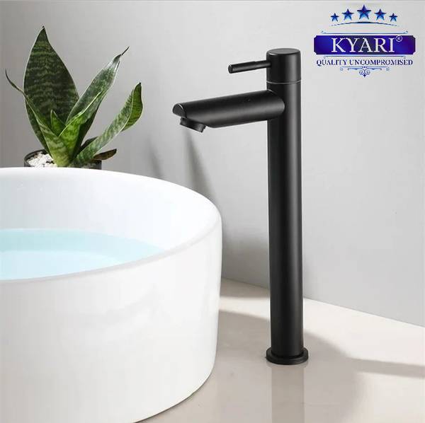 Kyari - TALL 12 inch Table Top Desk Mount Pillar Tap - Black - For ...
