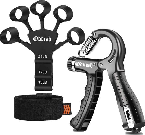Oddish FINGER GRIPPER WITH R SHAPE ADJUSTABLE SPRING COUNTER HAND GRIP ...