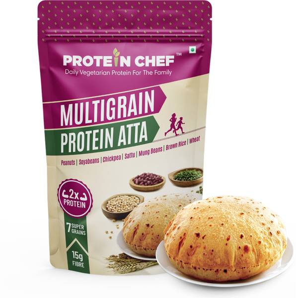 Protein Chef 10 Grain Double Protein Atta Chakki Multigrain Atta with ...