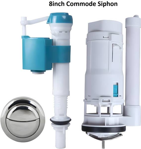 fastgear Water-Saving Plastic Dual Flush Valve, 8.26 Inch Flush Siphon ...