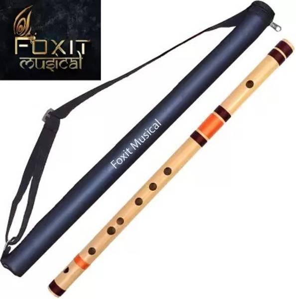 Foxit Musical C Natural 7 Hole Right Hand Bansuri Size 19 inches Bamboo ...