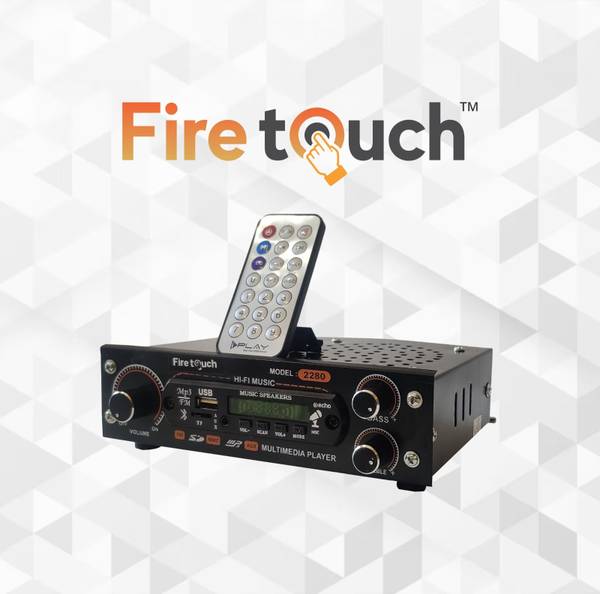 Fire Touch AC/DC FM Radio Multimedia Speaker with Bluetooth, USB, SD ...