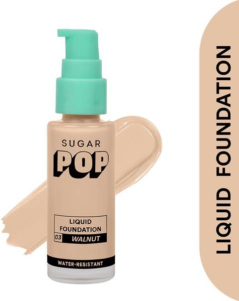 SUGAR POP Liquid Foundation 03 Walnut, Full coverage, 10 Hour Stay ...