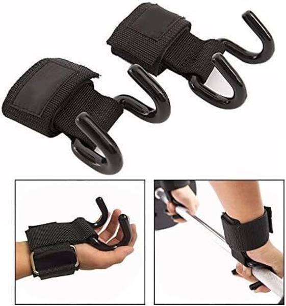 SIMESTICH Weight Lifting Hook Grip Strength Metal Dual Hook Deadlift ...