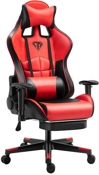 Upmarkt Pro Gamer Racing Style Ergonomic Gaming Chair Red Gaming Chair ...